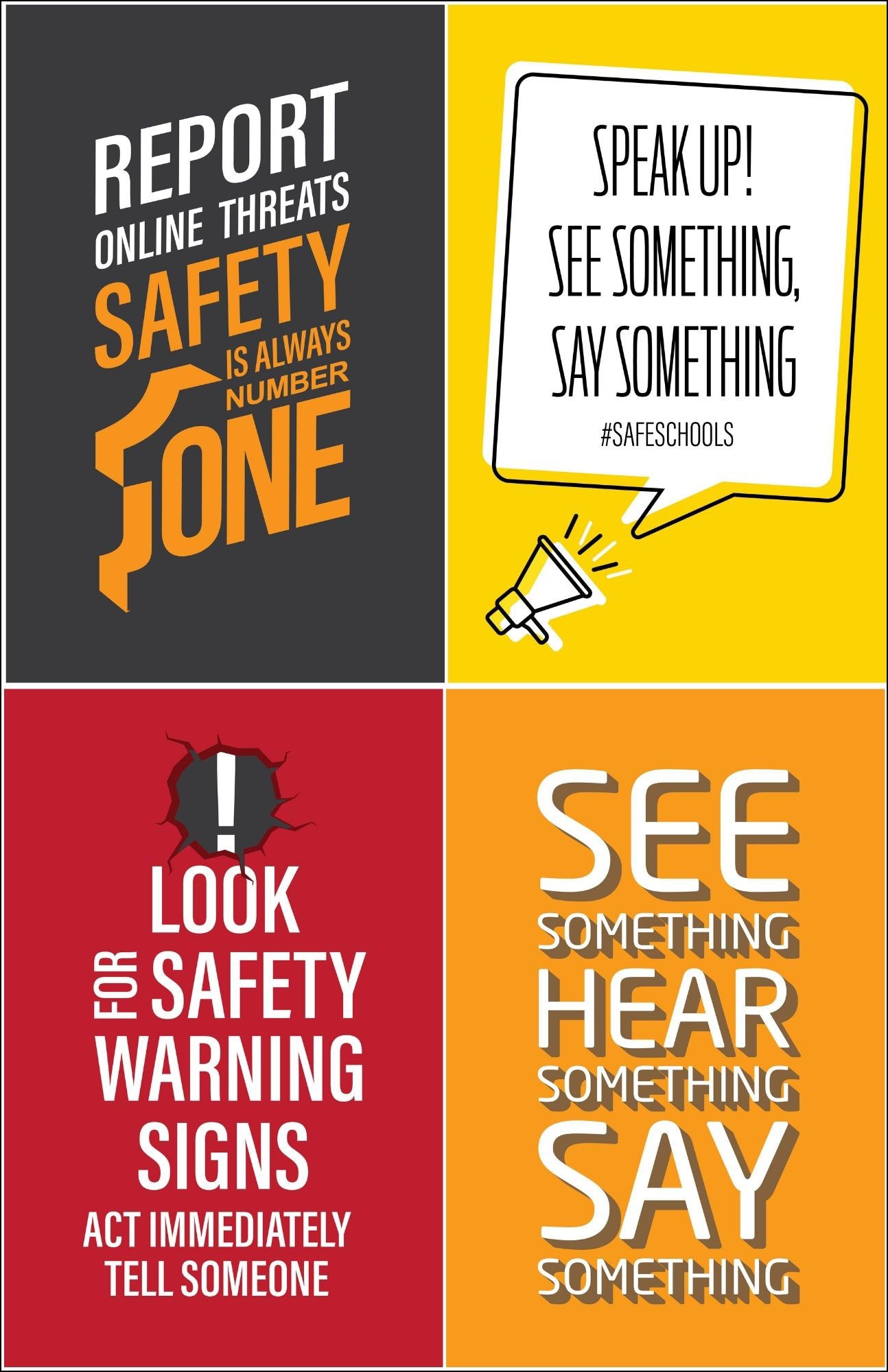 School Safety Poster Package – SchoolPosters.com LLC