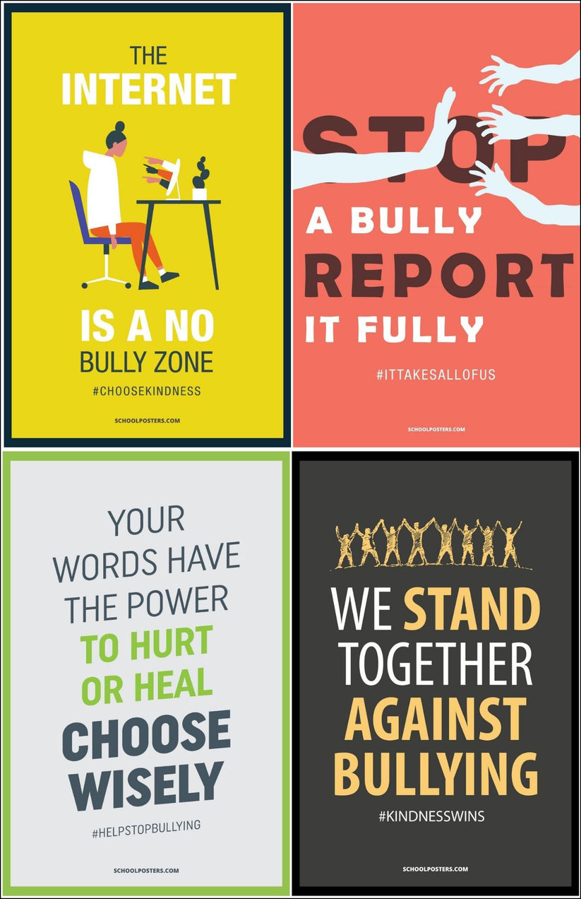 Bullying Prevention & Awareness Poster Package – SchoolPosters.com LLC