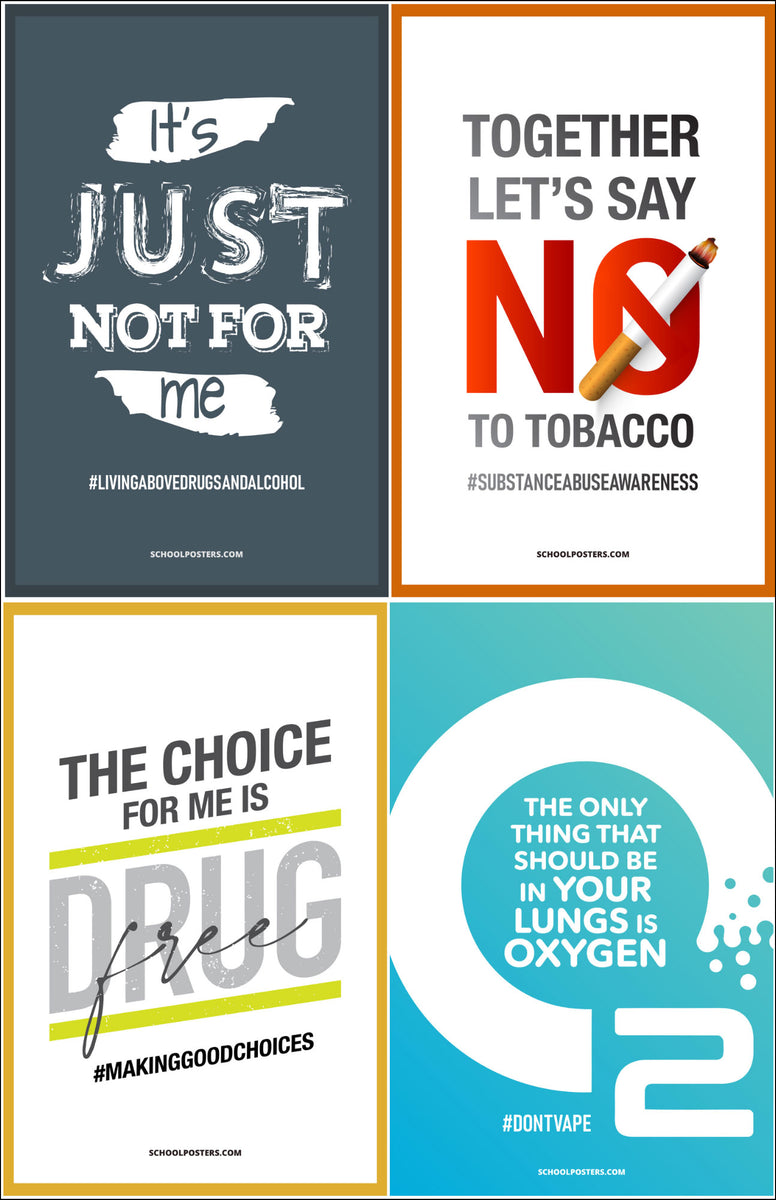 Substance Abuse Awareness Poster Package – SchoolPosters.com LLC