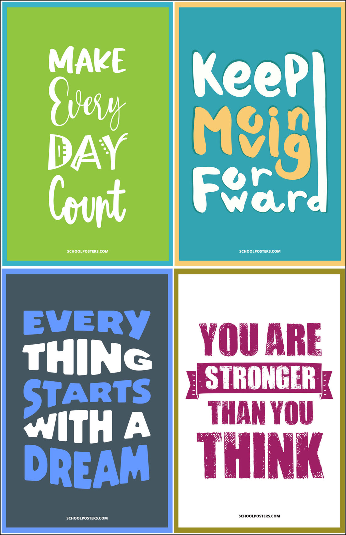Motivational Poster Package – SchoolPosters.com LLC