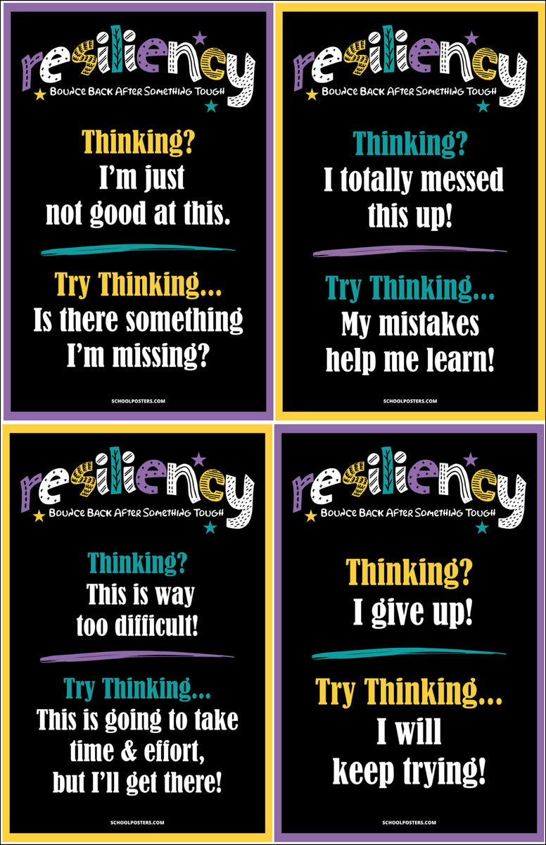 Resiliency Poster Package (Set Of 6) – SchoolPosters.com LLC