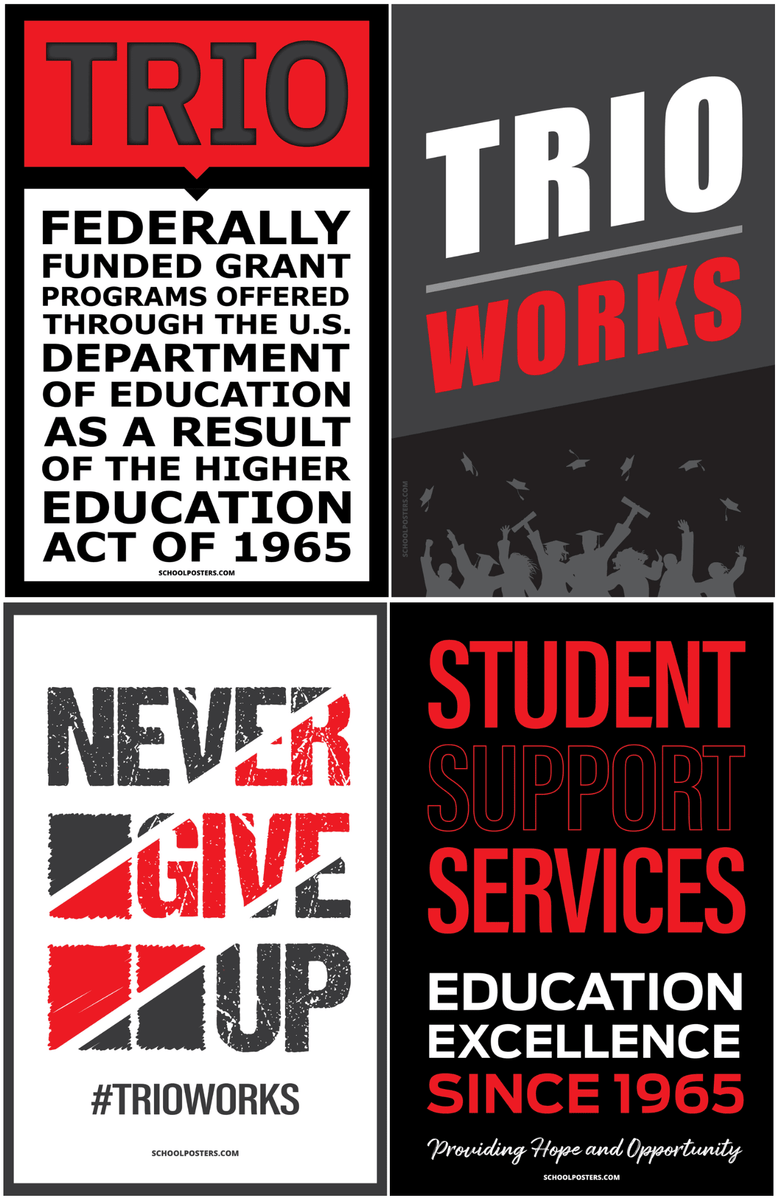 TRIO Student Support Services Poster Package – SchoolPosters.com LLC